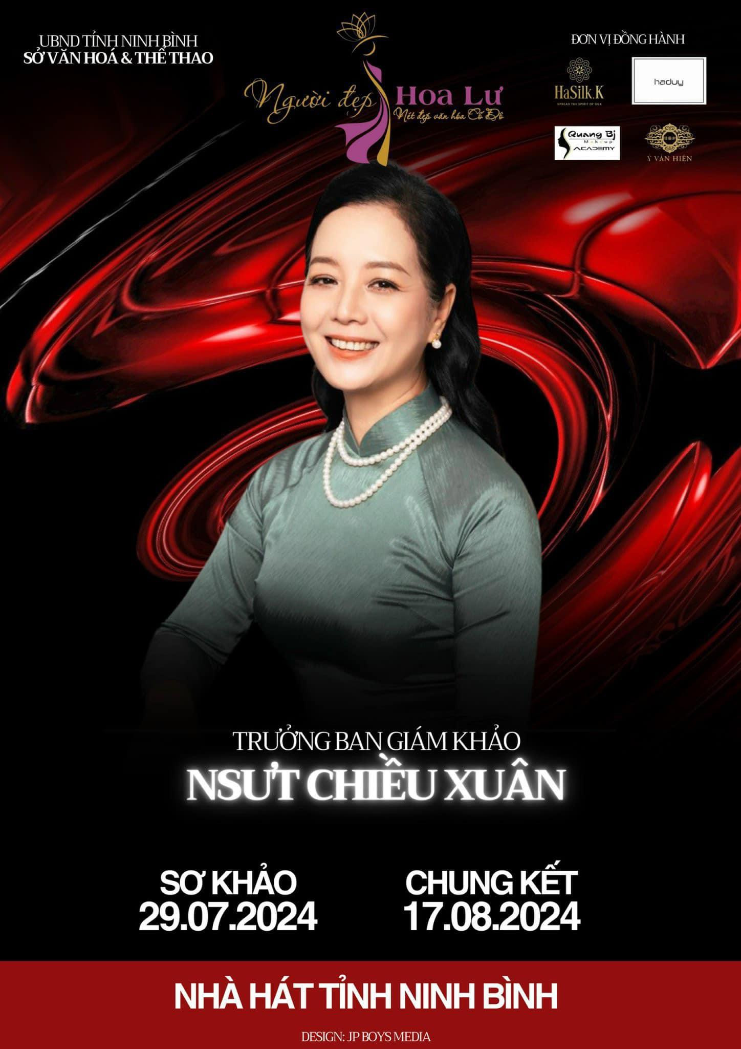 NSƯT Chiều Xuân làm Trưởng Ban giám khảo ‘Người đẹp Hoa Lư’ | Báo Giáo ...