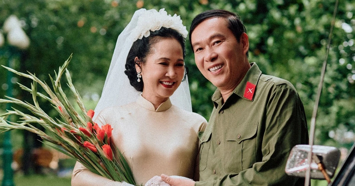 NSND Lan Hương – NSƯT Đỗ Kỷ làm 'cô dâu, chú rể thời bao cấp' | Báo ...