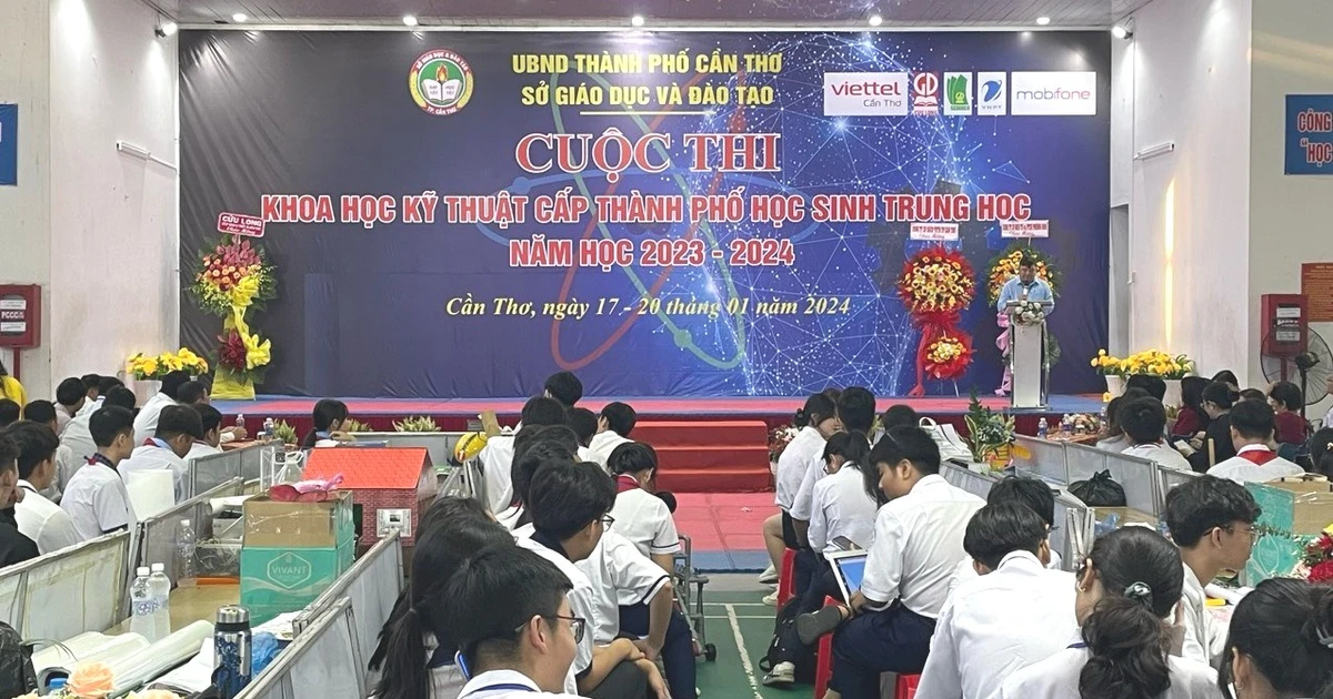 177 dự án của HS trung học tranh tài tại Cuộc thi KHKT cấp thành phố Cần Thơ | Báo Giáo dục và ...